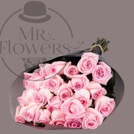 Ramo con 24 Rosas Rojas - Florería by Mr. Flowers