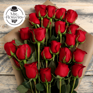 Ramo con 24 Rosas Rojas - Florería by Mr. Flowers