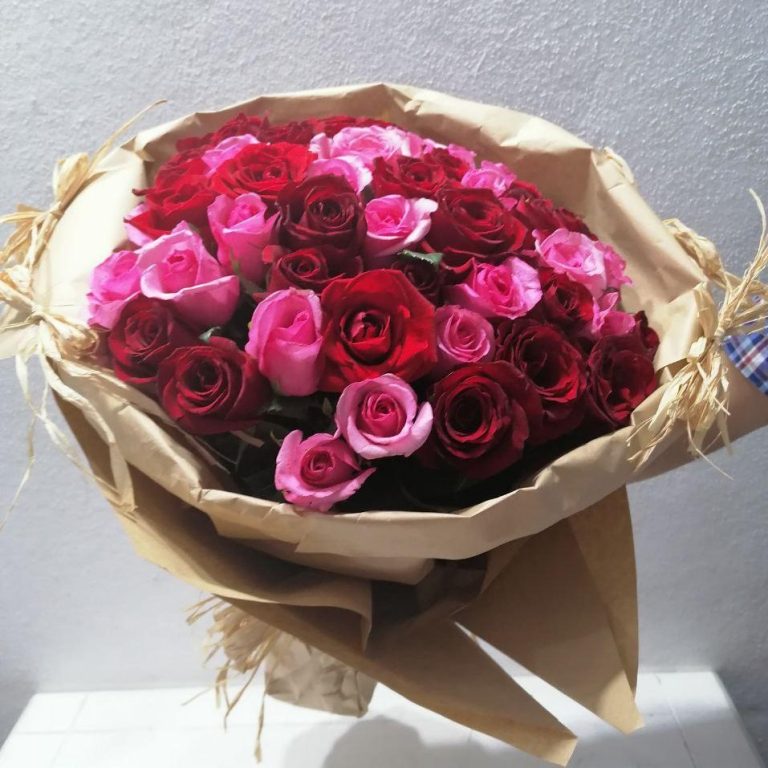 Ramo con 24 Rosas Rojas - Florería by Mr. Flowers